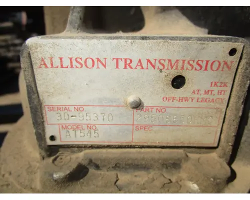 ALLISON AT545 Transmission Assembly OEM# 29508650RMC in CRANDALL, TX ...