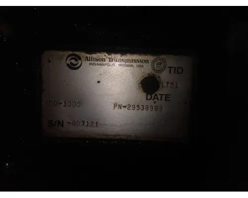 Allison 1000 SERIES Transmission Assembly in Elkton, MD #P-27959