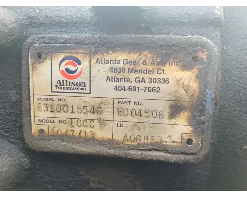 Allison 1000 SERIES Transmission Assembly in Elkton, MD #P-33058