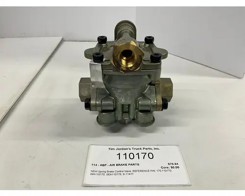 BRAKE VALVE 110170 Miscellaneous Parts OEM# 110170 in CRANDALL, TX $78. ...