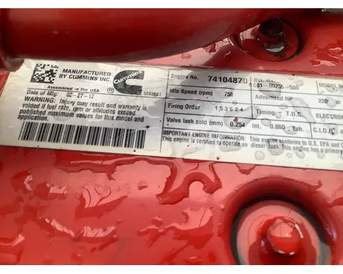 CUMMINS ISB6.7 Engine Assembly in Denver, CO $13,750.00 #58043