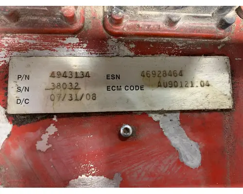 CUMMINS ISC Electronic Engine Control Module OEM# 4943134 in KANSAS ...