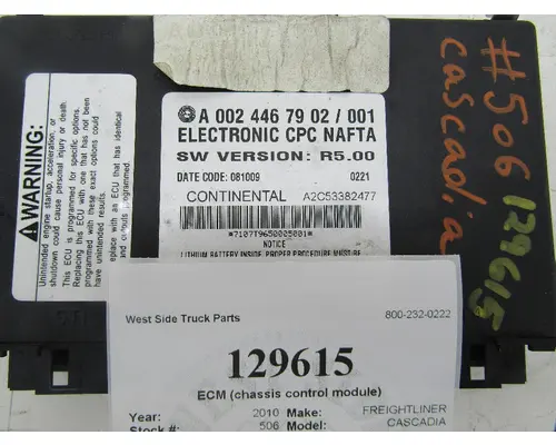 FREIGHTLINER A0024467902001 ECM (Common Powertrain Controller) OEM ...