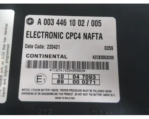 FREIGHTLINER CASCADIA 113 CHASSIS CONTROL MODULE..CCM OEM# A0034461002 ...
