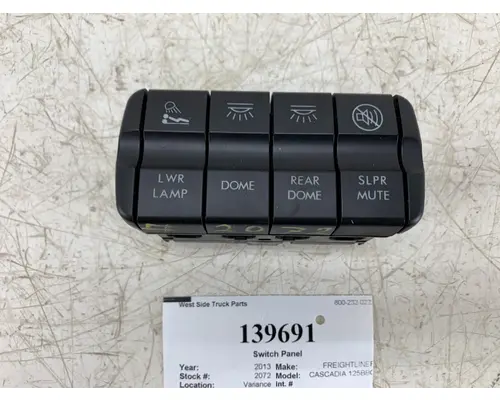 FREIGHTLINER CASCADIA 125BBC Switch Panel in OWENSBORO, KY #139691