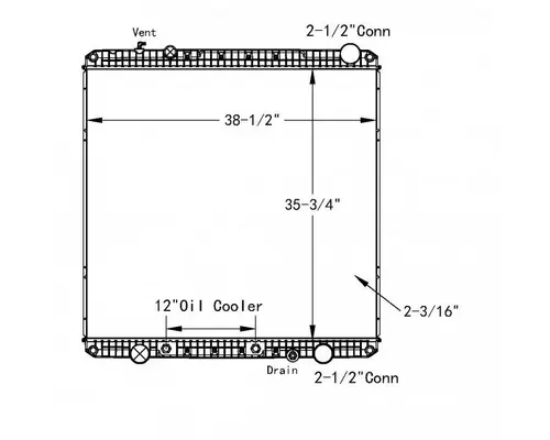 FREIGHTLINER CASCADIA RADIATOR ASSEMBLY OEM# 0526623007, 0531002002 ...
