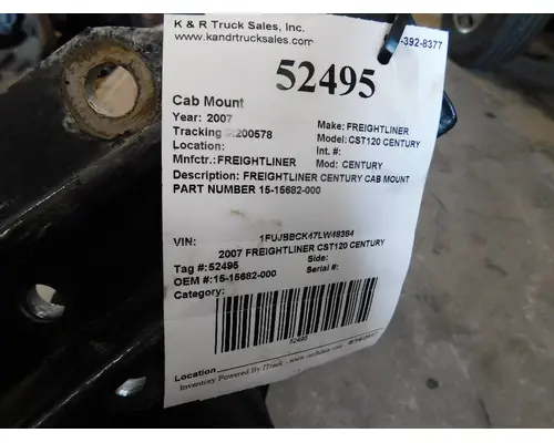 FREIGHTLINER CENTURY MOUNTS, CAB OEM# 15-15682-000 in Holland, MI $75. ...