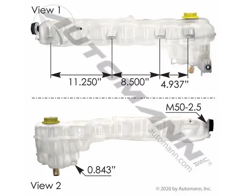 FREIGHTLINER Cascadia Coolant Reservoir OEM# A0532836000 in Dorr, MI ...