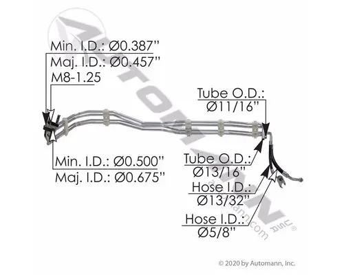 FREIGHTLINER A/C Line OEM# A2271852200 in Dorr, MI #686-10042