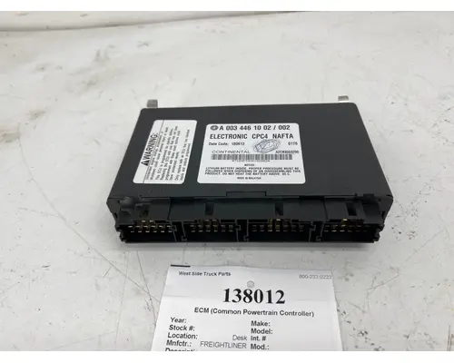 FREIGHTLINER ECM (Common Powertrain Controller) OEM# A0034461002002 in ...