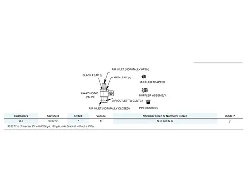 HORTON 3-Way Valve Control Fan Clutch Control OEM# 993272 in Dorr, MI ...