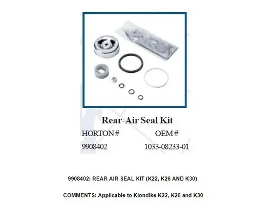 HORTON Kysor Style Fan Clutch Repair Kit OEM# 9908402 in Dorr, MI #583 ...