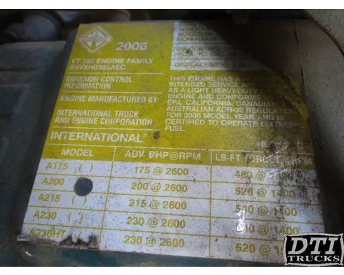 INTERNATIONAL VT365 Engine Assembly in Denver, CO $2,000.00 #51022