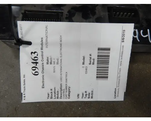 INTERNATIONAL Electronic Chassis Control Modules OEM# 3598755C4 in ...