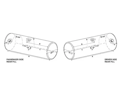 KENWORTH 115-124 GALLON FUEL TANK OEM# KW-245120-NN in Easton, MD $703. ...