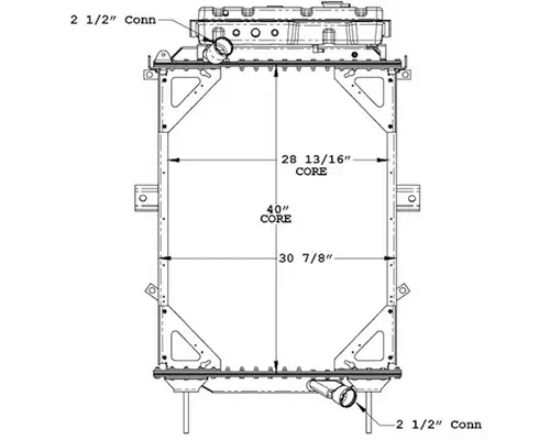 KENWORTH T600 Radiator OEM# 650020 in Dorr, MI $1,613.25 #800-28632