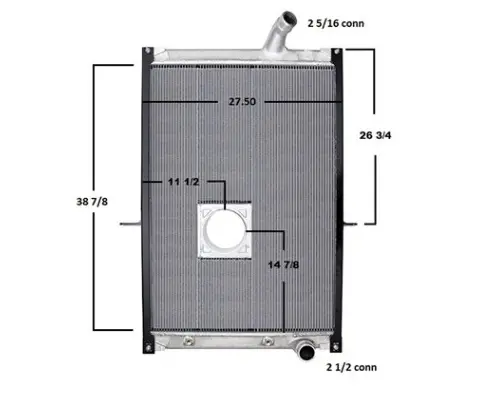 MACK MRU613 RADIATOR ASSEMBLY OEM# 1003692, 1003692B, 1003692BS, in ...