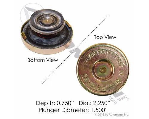 MACK Coolant Cap OEM# 16MF264 in Dorr, MI #789-10023