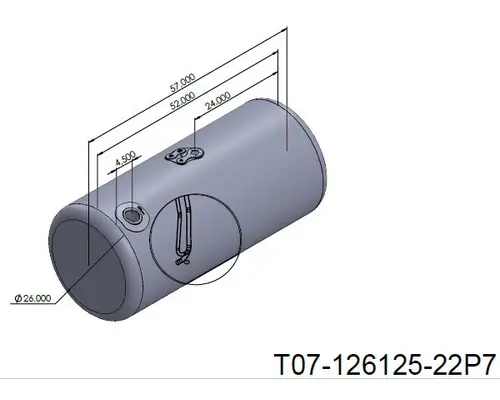 PETERBILT 125-134 GALLON FUEL TANK OEM# PT-260125-PR08 in Billings, MT ...