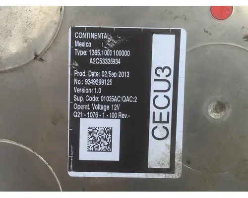 PETERBILT 579 CAB CONTROL UNIT MODULE OEM# Q21-1076-1-100 in Spokane ...