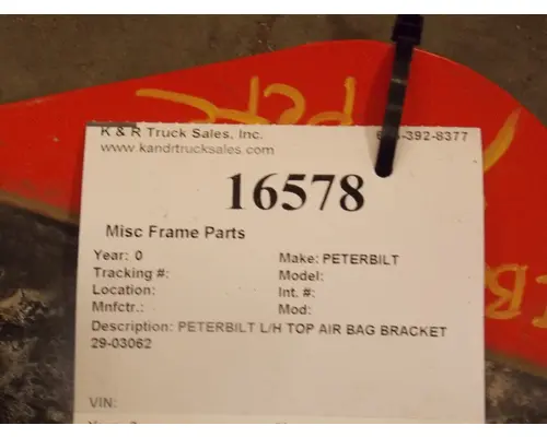 PETERBILT Air Tanks and Brackets OEM# 29-03062 in Holland, MI #16578