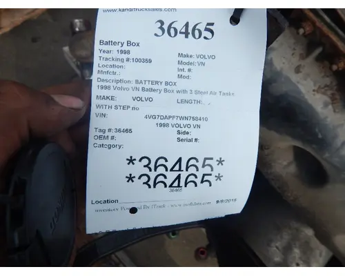 VOLVO VN Battery Box in Holland, MI #36465