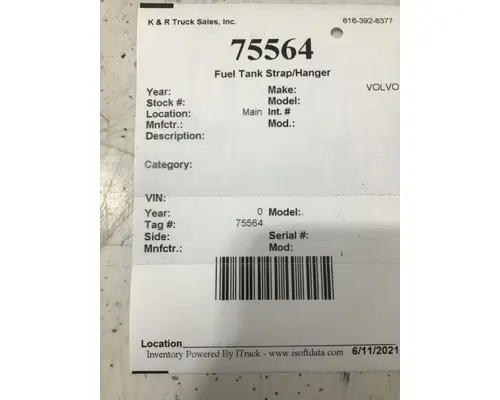 Fuel Tank Strap/Hanger OEM# 3969973 in Holland, MI $75.00 #75564